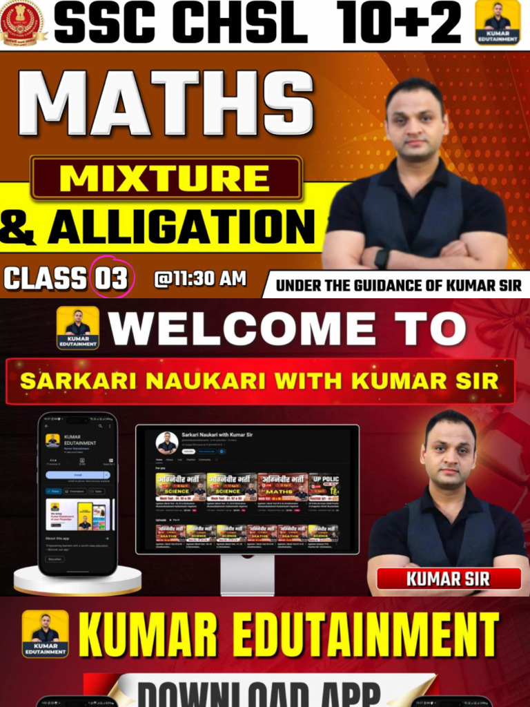 Mixture And Alligation 3 Pdf