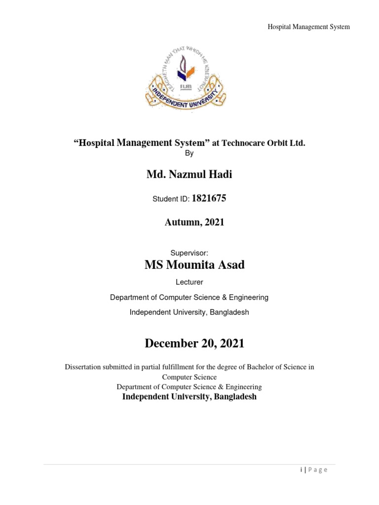 Hospital Management System | PDF | Agile Software Development ...