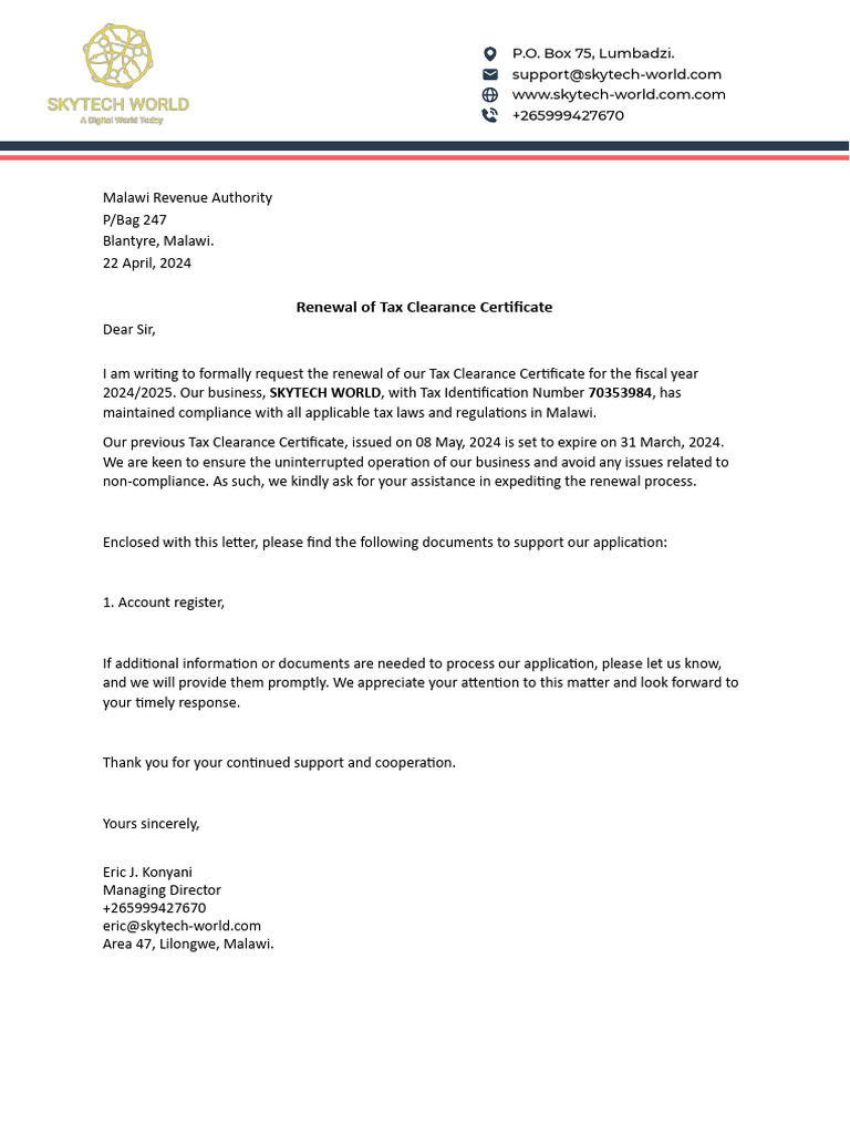 TCC Renewal | PDF | Career & Growth