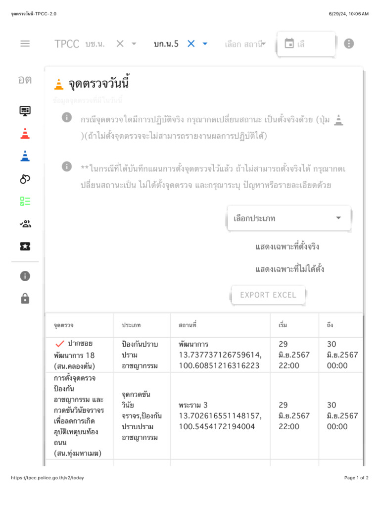 จุดตรวจวันนี้-TPCC-2.8 | PDF