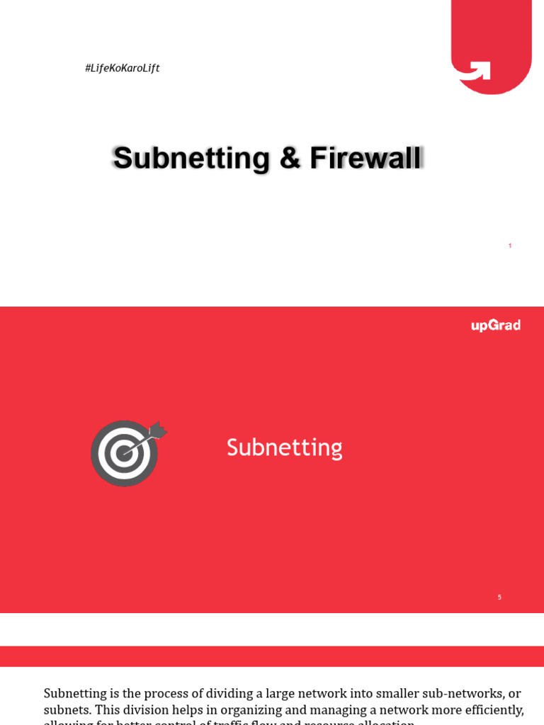 Subnetting & Firewall | PDF | Port (Computer Networking) | Firewall (Computing)