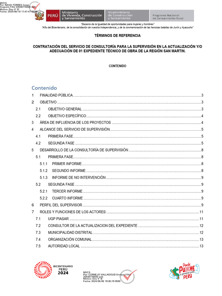 TDR - Sup Exp Tec - 30 - A v3 (R) (R) | PDF | Saneamiento | Agua