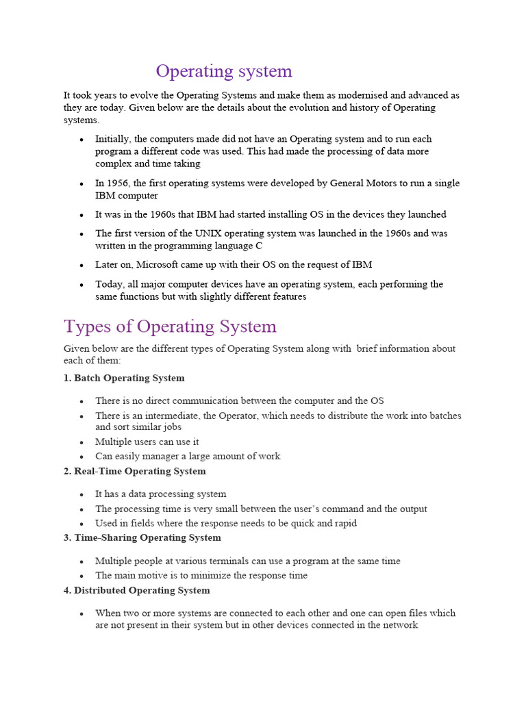 Operating System | PDF | Operating System | Systems Engineering Operating System | PDF | Operating System | Systems Engineering