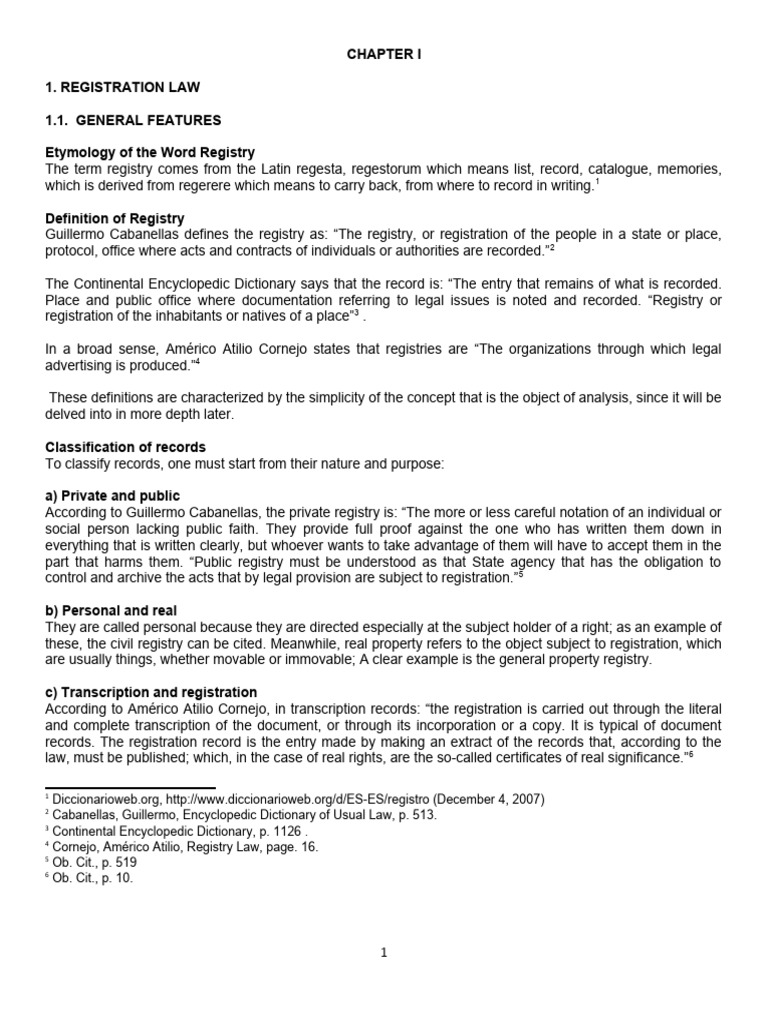 Guatemalan Registry Law | PDF | Property | Autonomy