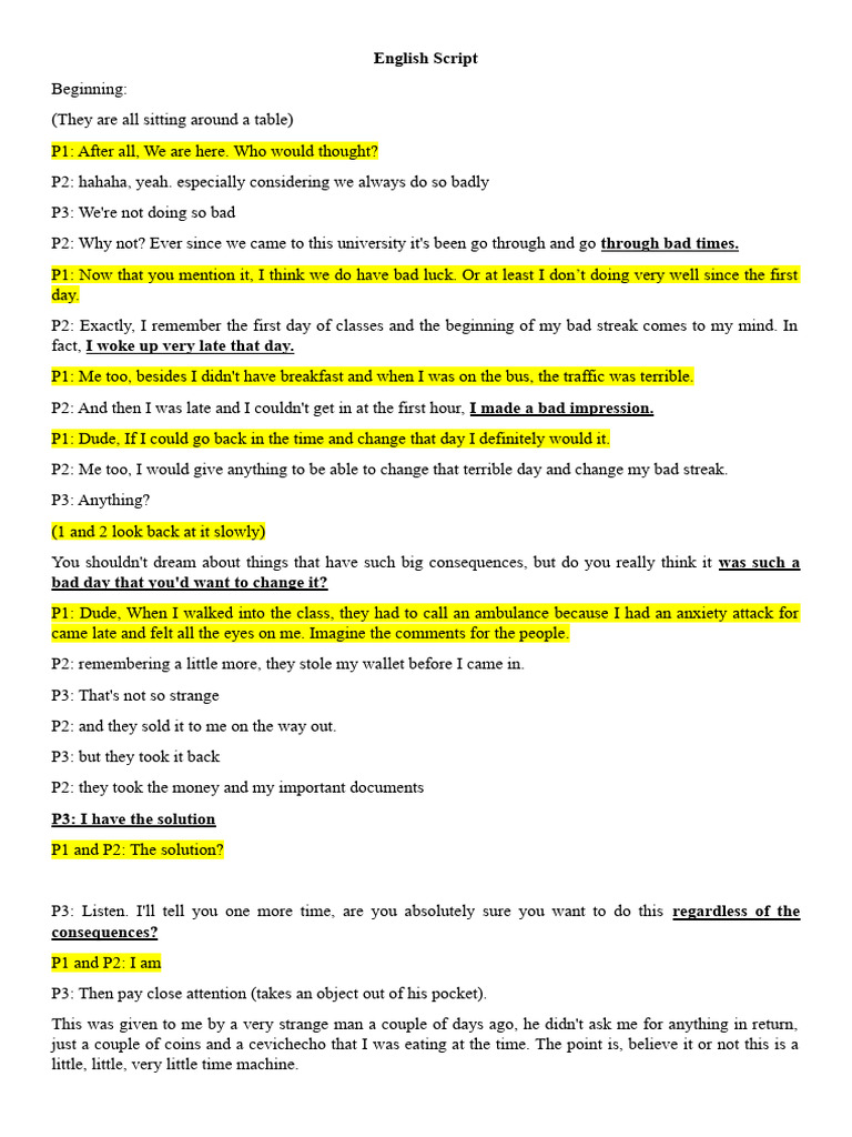 English Script | PDF