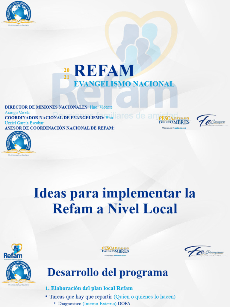 Ideas para Implementar La Refam A Nivel Local | PDF