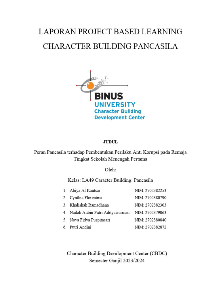 Laporan - Akhir - Pancasila - Kelompok 9 | PDF
