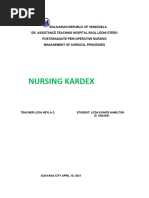 Nursing Kardex | PDF | Hospital | Nursing