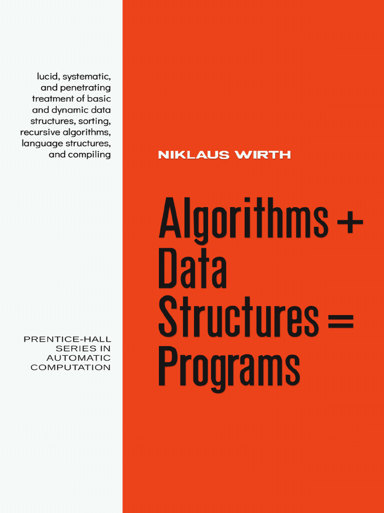 (Prentice-Hall Series in Automatic Computation) Niklaus Wirth - Algorithms + Data Structures ...