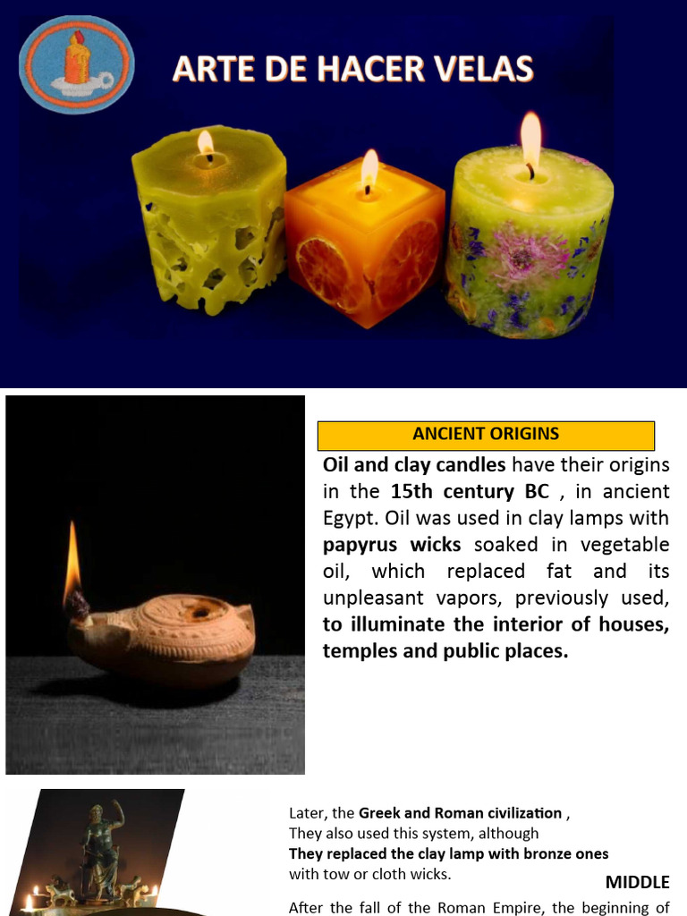 History of Candle Making Techniques | PDF | Candle | Wax