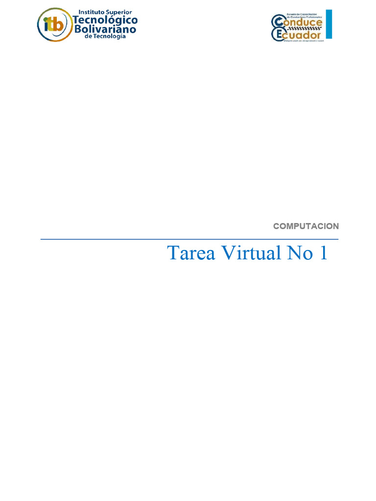 Tarea N.1 de Computacion | PDF | Software | Informática