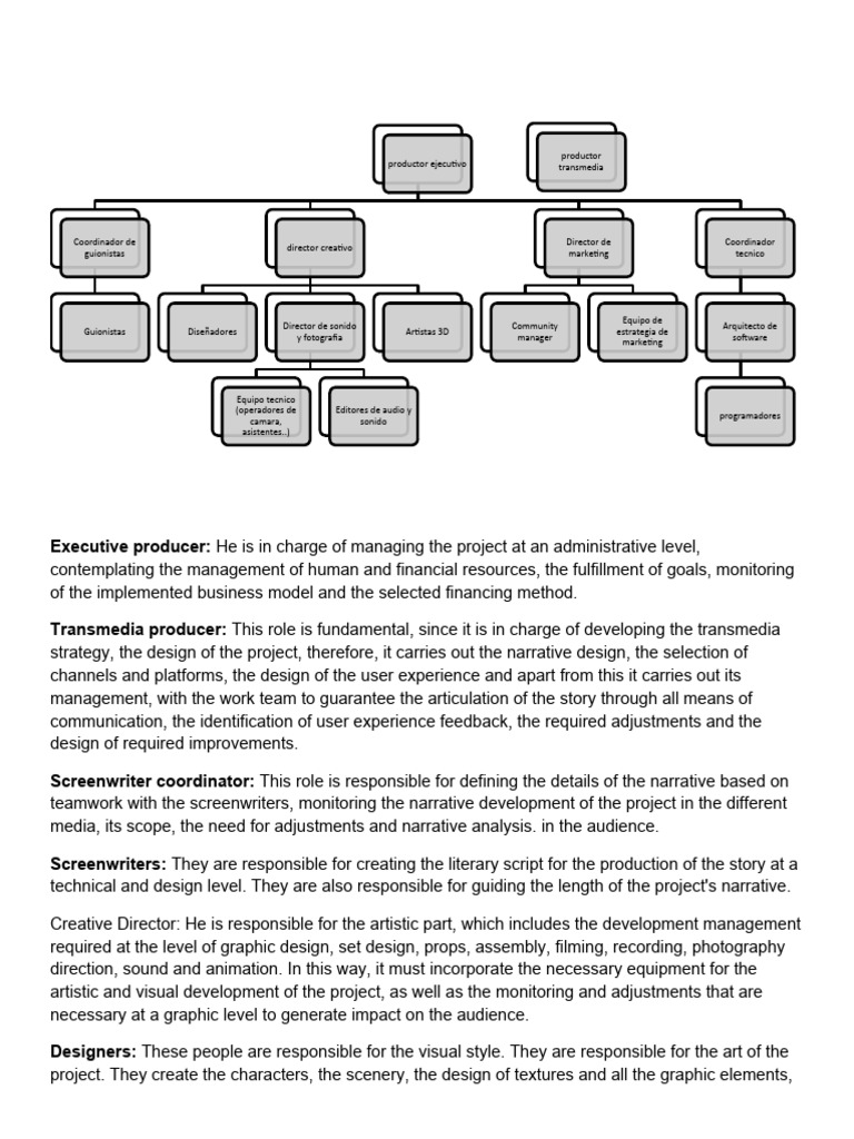 Transmedia Project Roles | PDF | Marketing | 3 D Computer Graphics