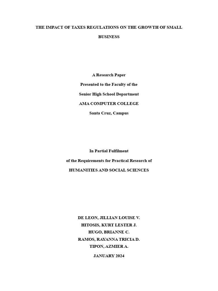 Tanginamo Amir | PDF | Taxes | Small And Medium Sized Enterprises