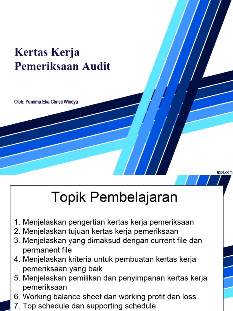 Kertas Kerja Pemeriksaan Audit-1 | PDF