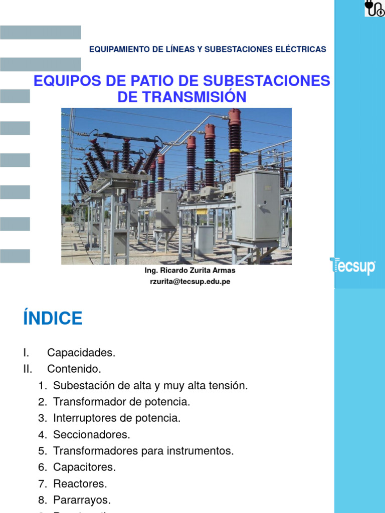 4 - Equipos de Patio de Subestaciones de Transmisión | PDF | Transformador | Cambiar