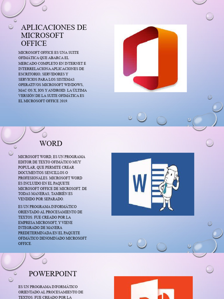 Aplicaciones de Microsoft Office | PDF | Microsoft Office | Microsoft