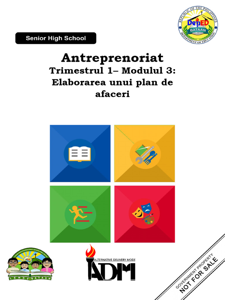 Antreprenoriat Modulul 3 - Dezvoltarea Planului de Afaceri | PDF