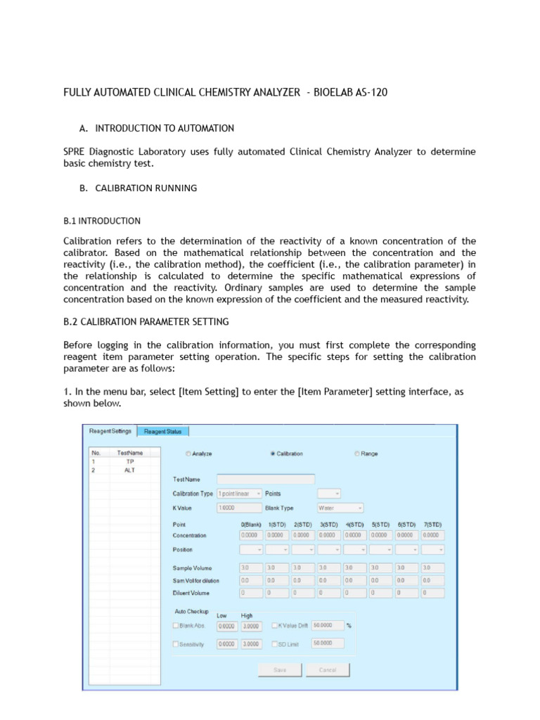 Fully Automated Clinical Chemistry Analyzer Bioelab As 120 Download Free Pdf Accuracy And