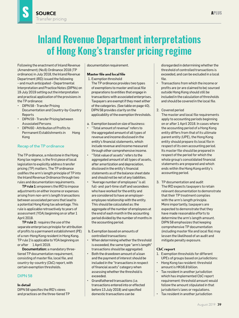 Master File and Local File | PDF | Taxes | Tax Exemption