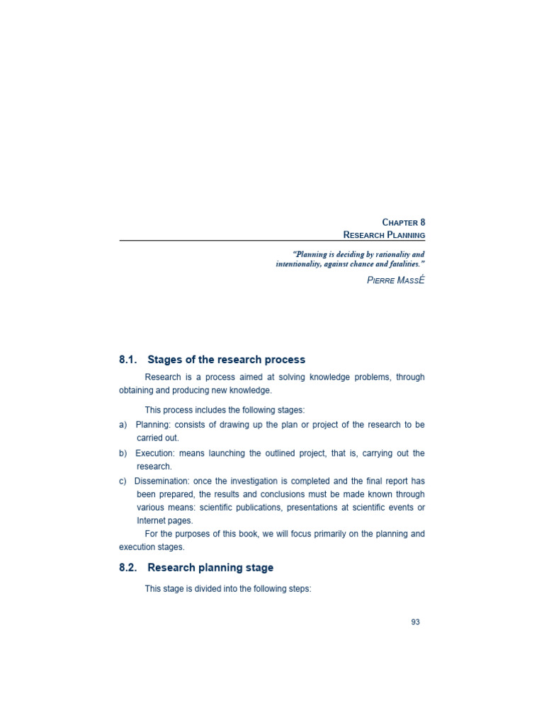 Research Planning Stages Explained | PDF | Methodology | Knowledge