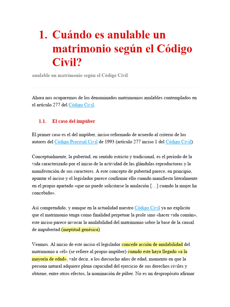 Anulable | PDF | Parentesco | Matrimonio