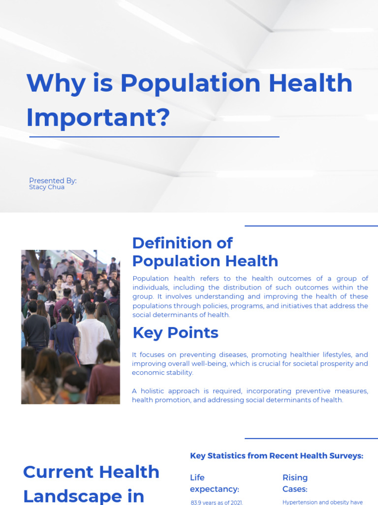 Importance of Population Health - Presentation | PDF | Chronic ...