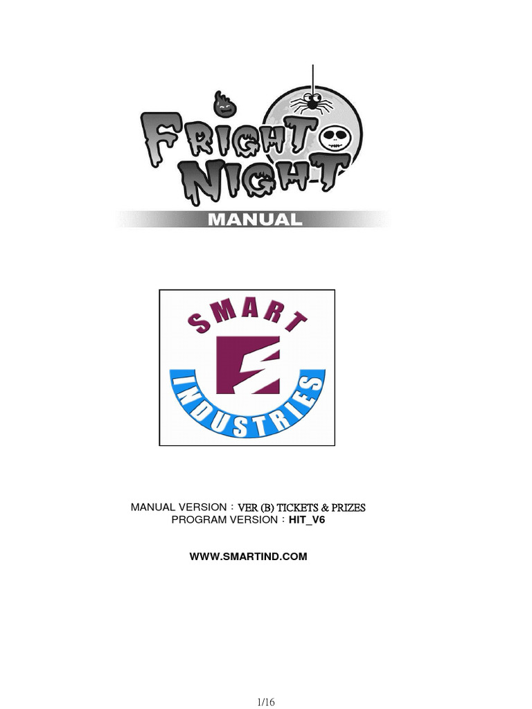 Fright Ticketandprize Manual Pdf Mains Electricity Electromagnetism