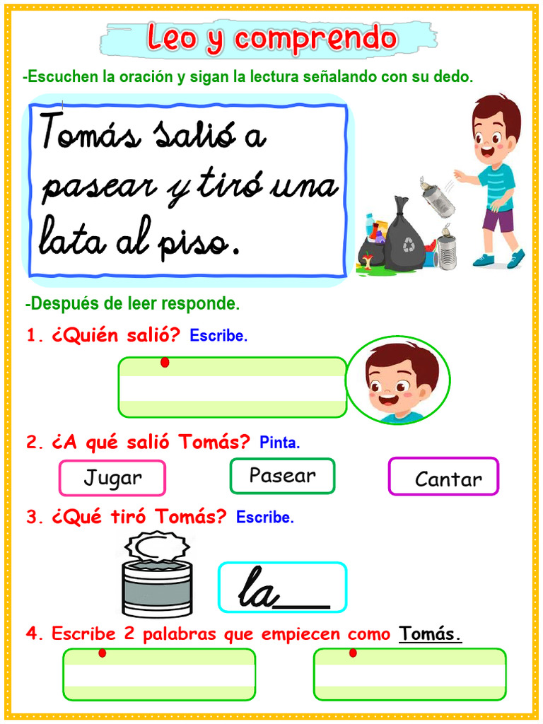 Ficha Letra T para Reforzar Maestra Janet | PDF