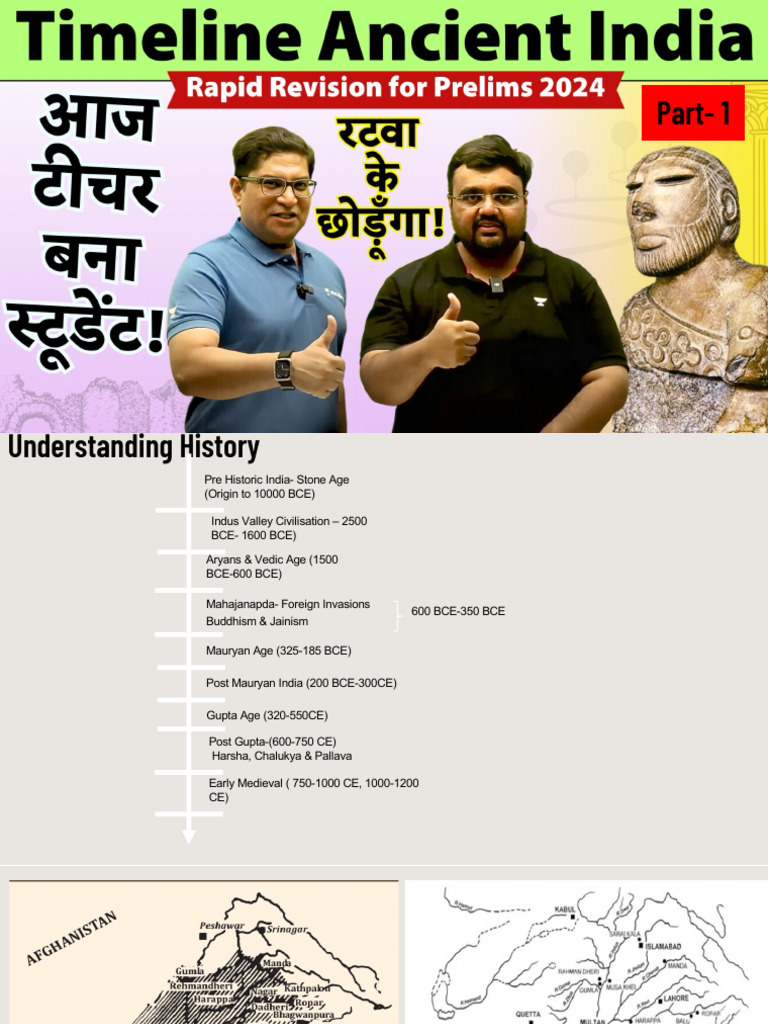 Ancient Indian Dynasties Timeline | PDF | South Asia | Ancient India