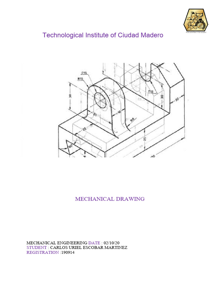 Mechanical Drawing | PDF | Engineering Tolerance | Geometry