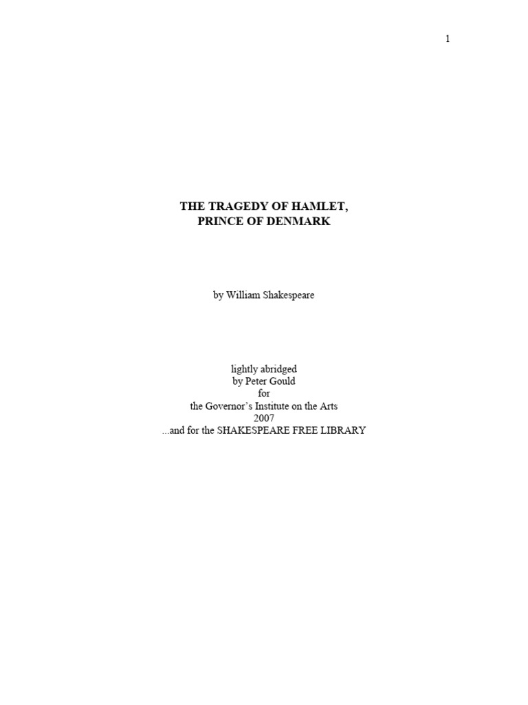 Hamlet | PDF | Hamlet
