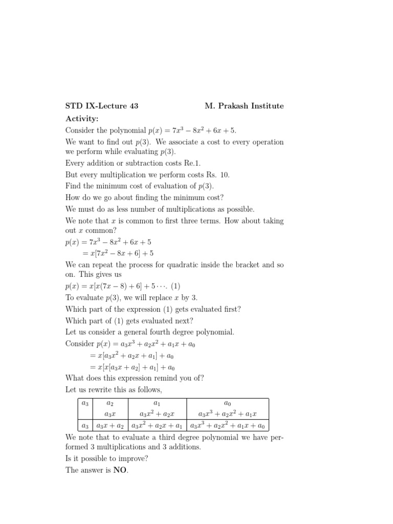 L43 | PDF | Mathematics | Mathematics Of Computing