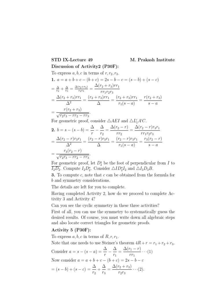 L49 | PDF | Elementary Mathematics | Mathematical Concepts