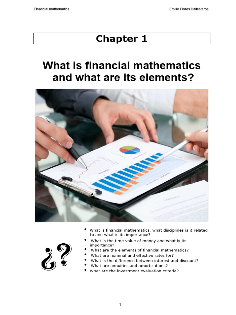 Elements of Financial Mathematics | PDF | Interest | Discounting