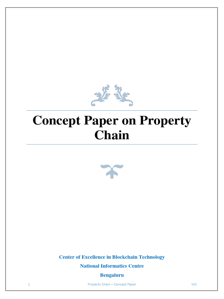Concept Note On Property Chain Ver 1.1 | PDF | Xml Schema | Computing