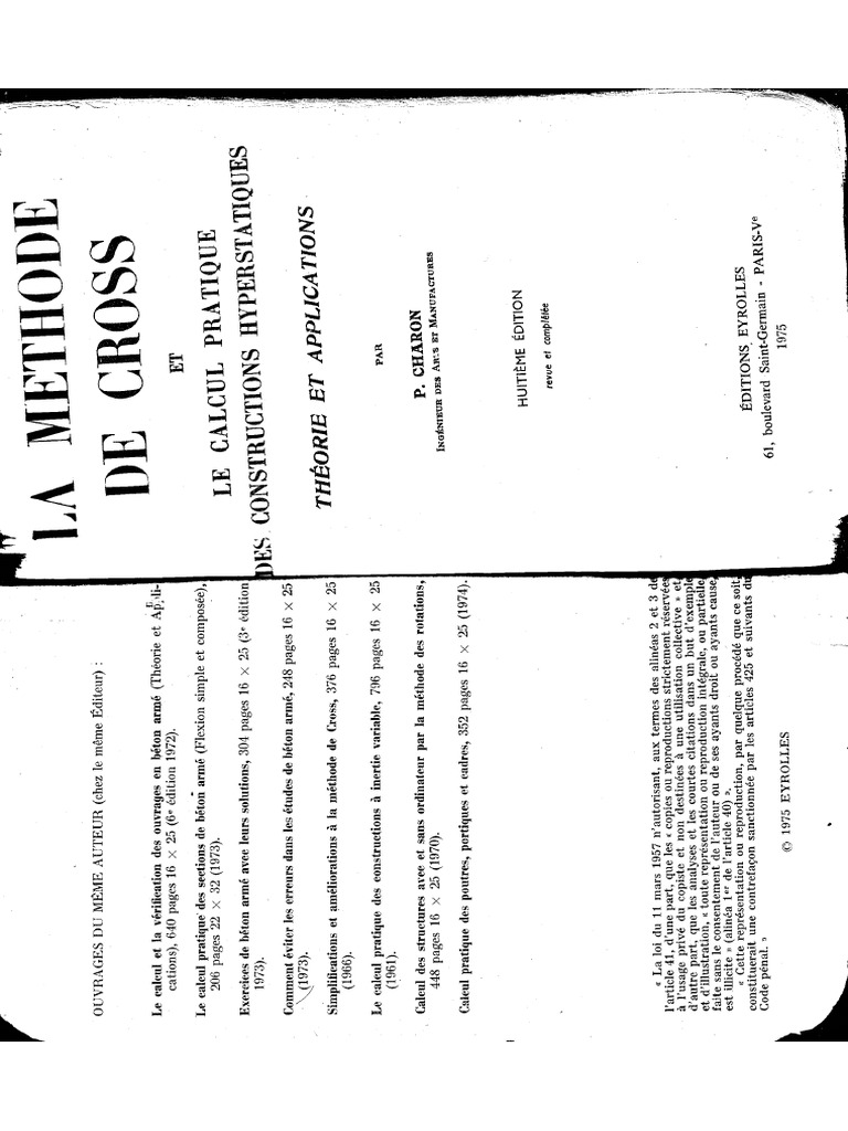 Méthode de Cross | PDF
