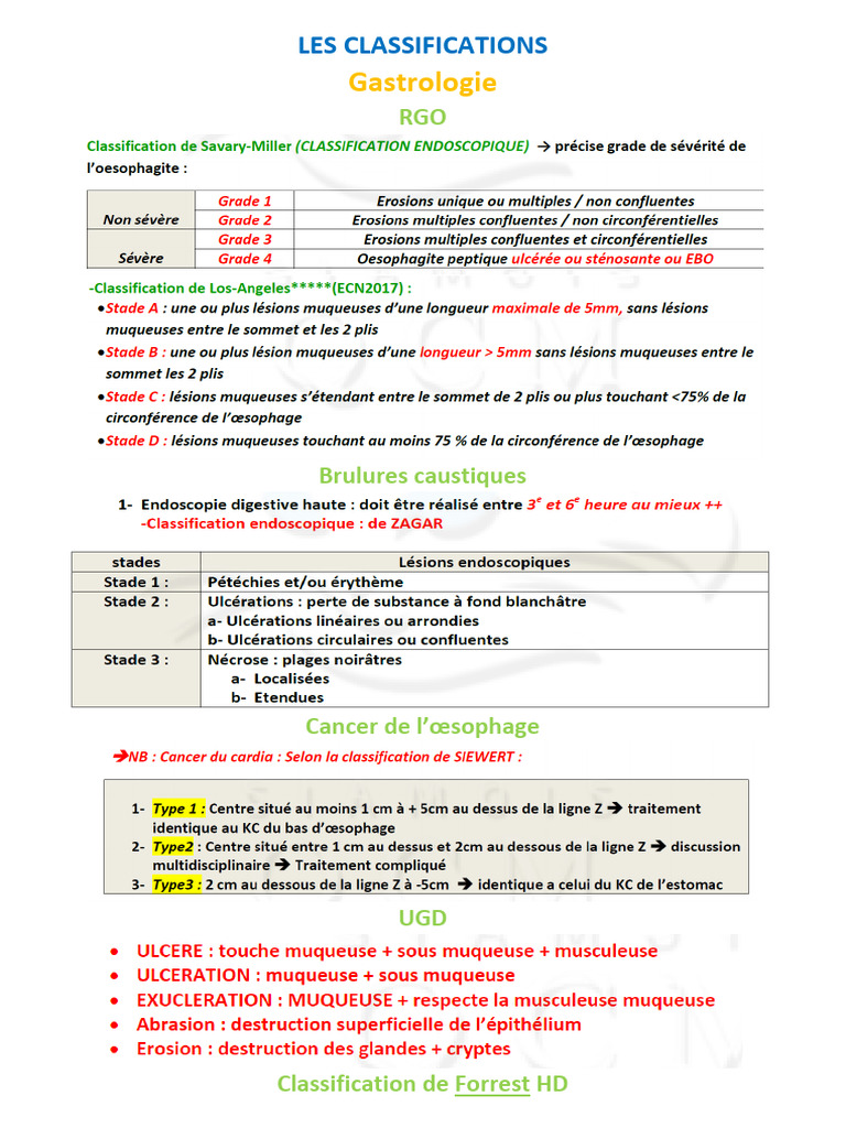 Les Classifications | PDF