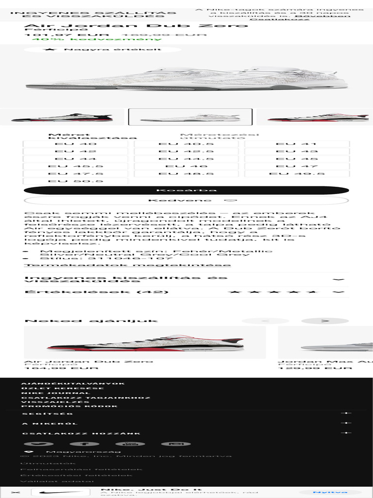 Air Jordan Dub Zero Férficipő. Nike HU | PDF