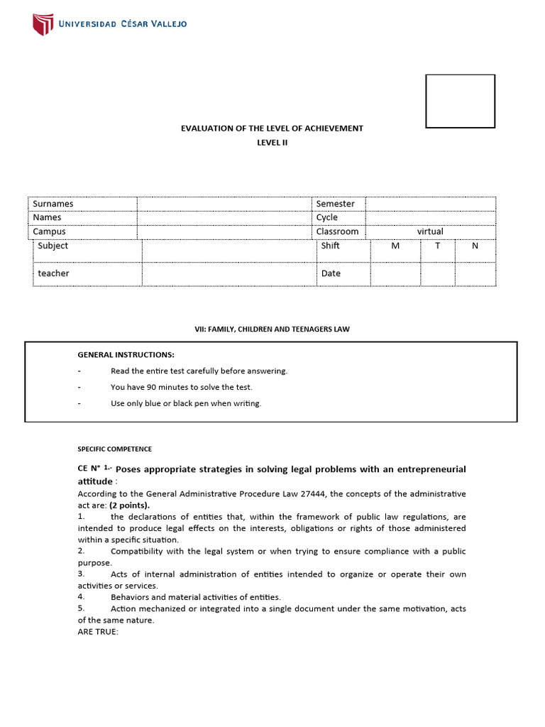 Achievement Level II Tests - Children | PDF | Crimes | Crime & Violence