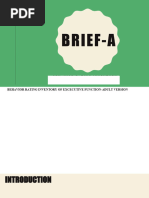 BRIEF-A: Executive Function Assessment | PDF | Cognitive Science ...