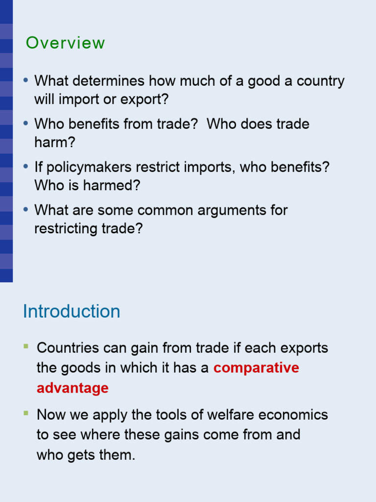 Trade Economics: Benefits and Restrictions | PDF | Tariff | Trade ...
