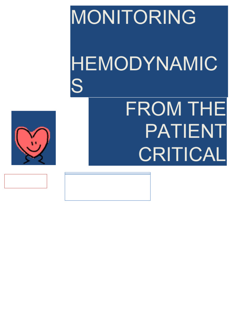 Hemodynamic Monitoring Guide | PDF | Atrium (Heart) | Ventricle (Heart)