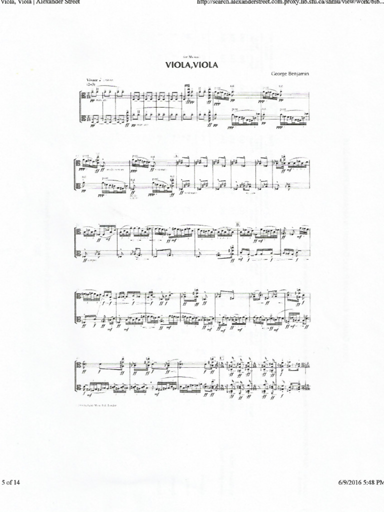 Benjamin Viola Viola | PDF