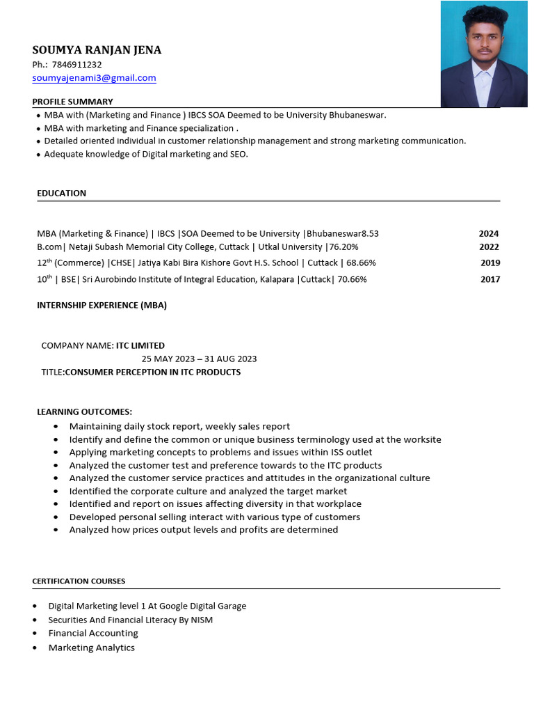 Somu Resume | PDF | Marketing | Analytics
