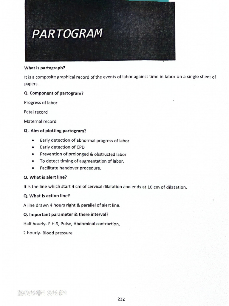 Ospe and Partograph 1 | PDF
