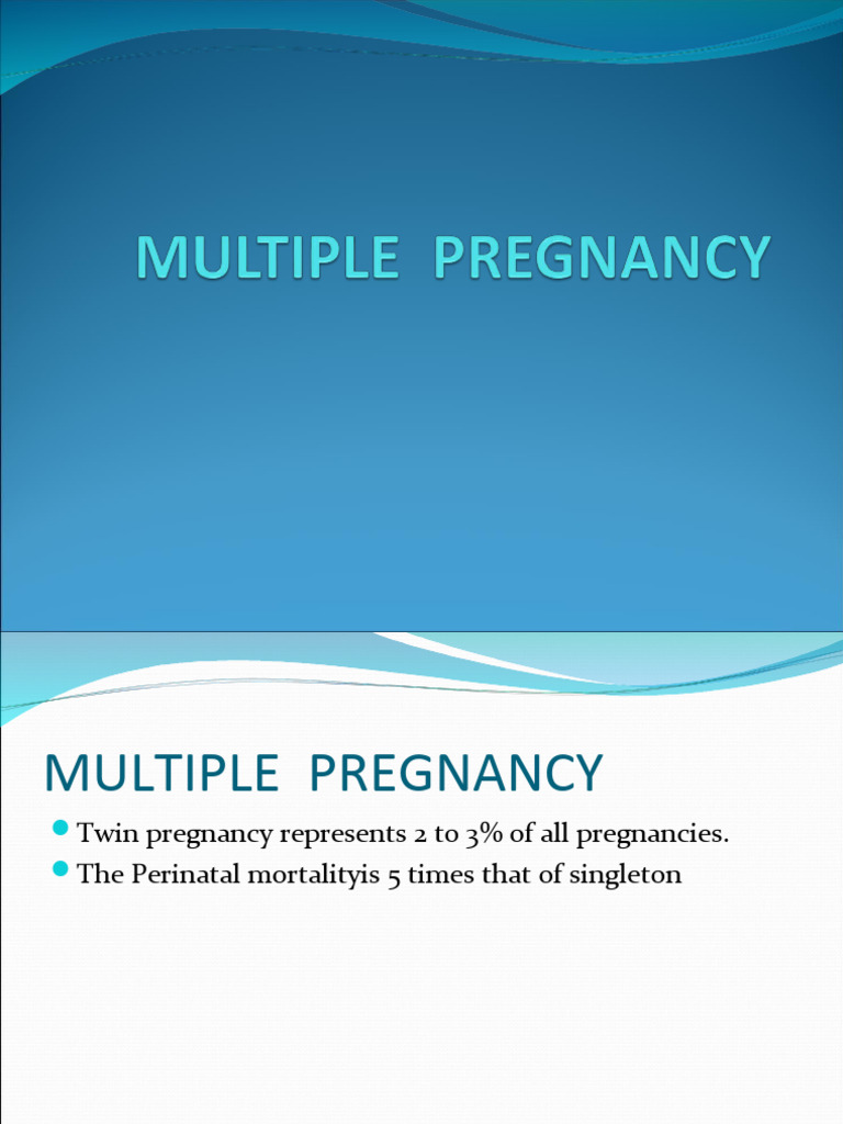 8.multiple Pregnancy | PDF | Twin | Pregnancy