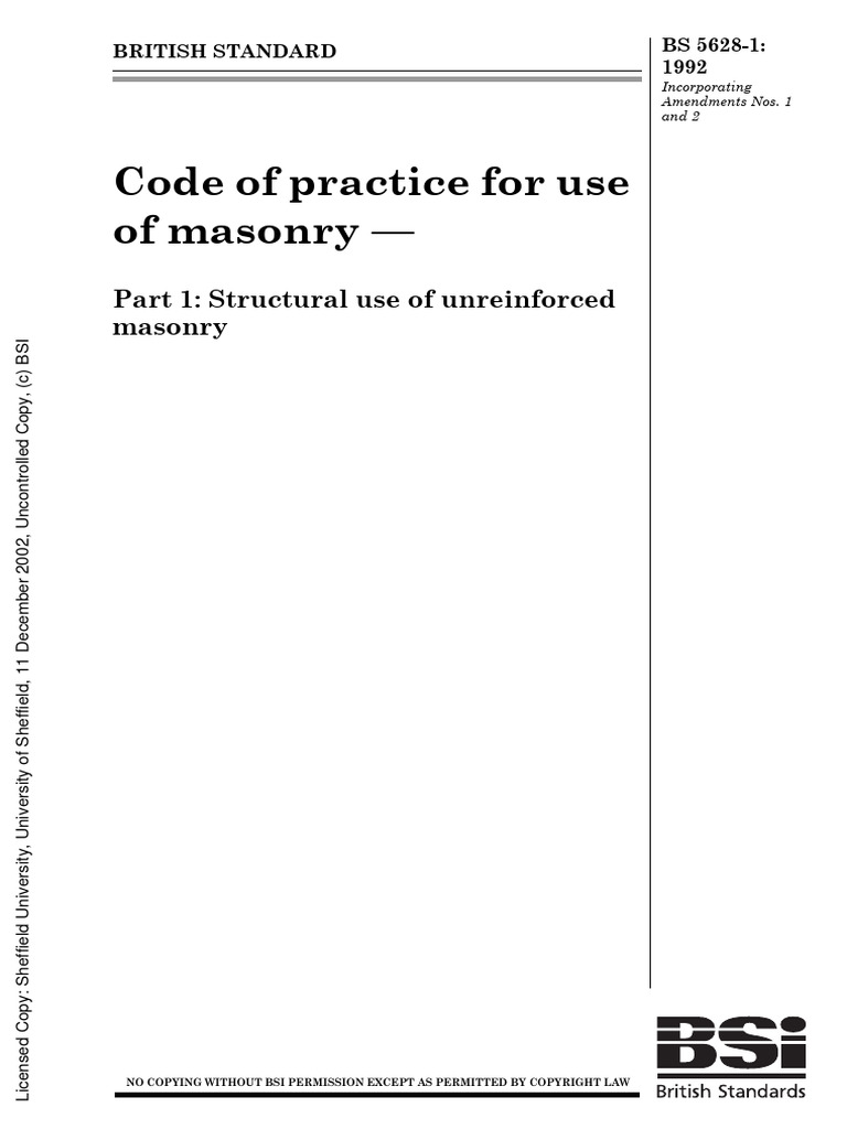 Masonry Code | PDF | Regulation | International Electrotechnical Commission