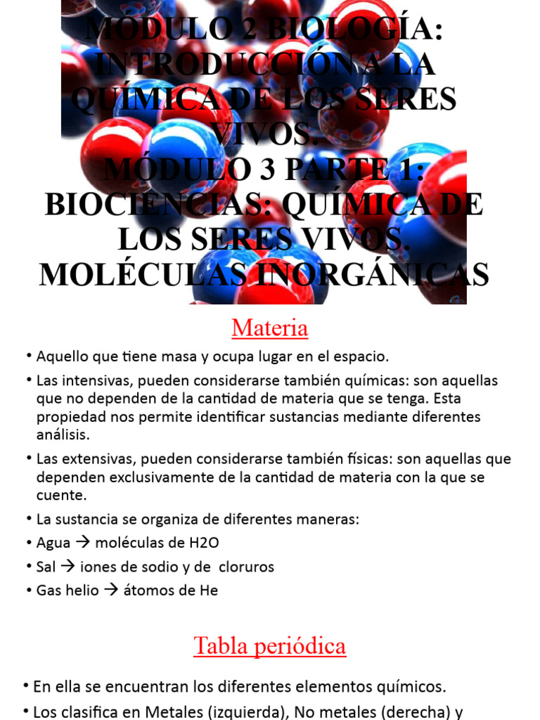 Ingreso - Biología&Biociencias - Material - Clase 2 y 3. Módulo 2 Biología. Módulo 3 Parte 1 ...