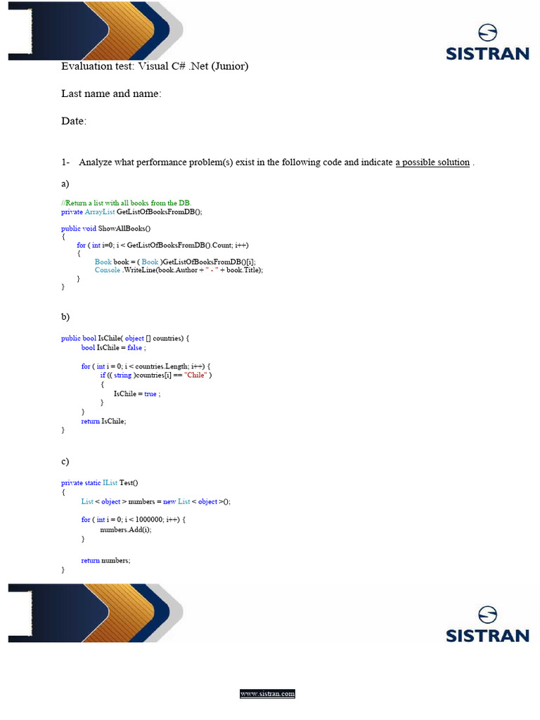 Try C# .NET Junior | PDF | Method (Computer Programming) | C Sharp ...
