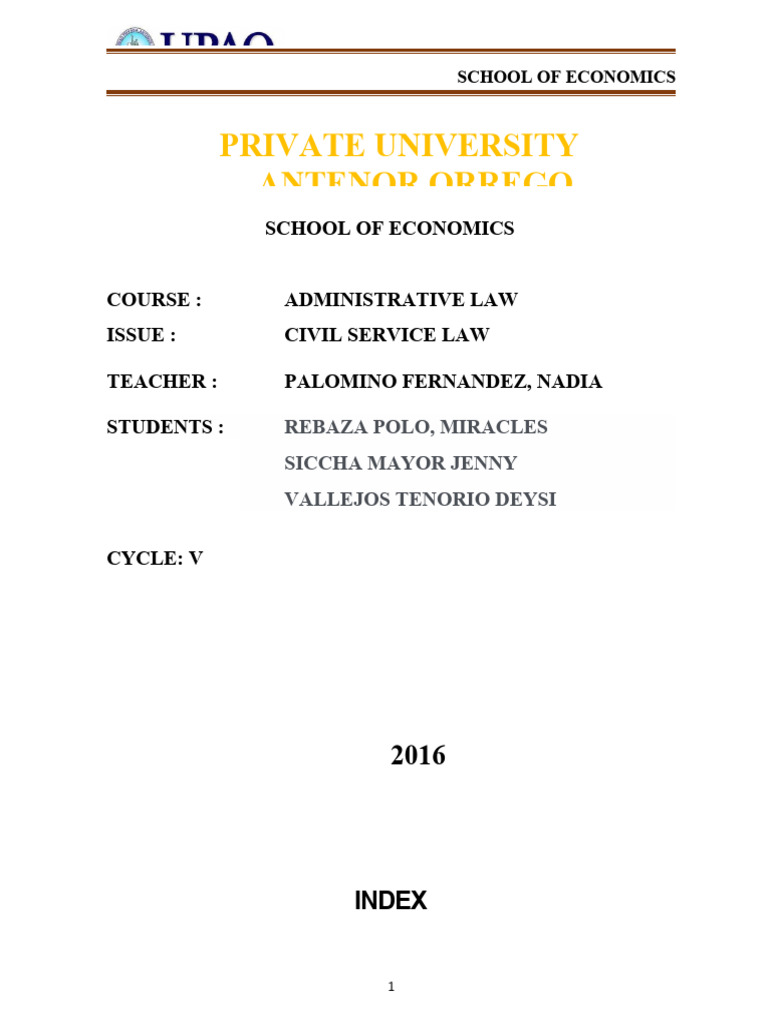Civil Service Law Monograph | PDF | Civil Service | Policy